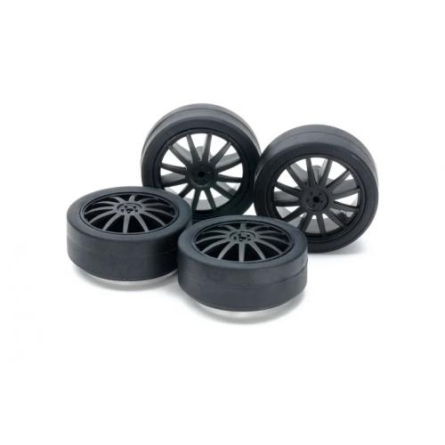 Tamiya - Low Friction Low Profile Mini 4WD Tires and Carbon Wheels ...