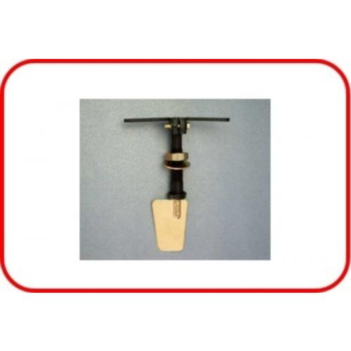 Radio Active - Brass Rudder & Tiller Assembly - Micro - RCBRMIC - RCNZ