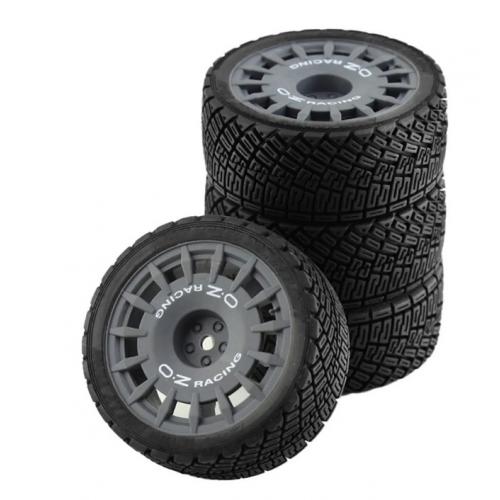 RCNZ - 1/10 OZ-Racing Rally Wheel Set Grey (4pcs) - RCNZ
