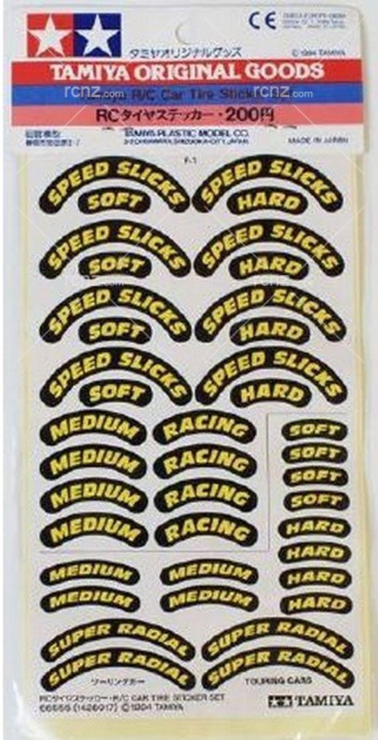Tamiya - RC Car Tyre Sticker Set - RCNZ