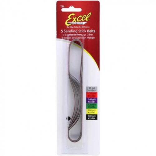 Excel - Spare Belts #600 Grit 5 Pack - EXC 55684 - RCNZ